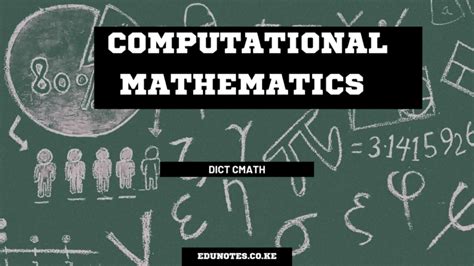 Diploma Computational Mathematics NOTES EDU NOTES