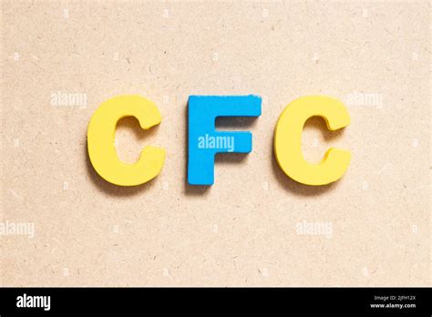 Color Alphabet Letter In Word Cfc Abbreviation Of Chlorofluorocarbon