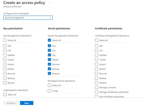 Access Azure Keyvault Secrets Through Nodejs Application Dev Community