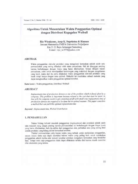 Pdf Algoritma Untuk Menentukan Waktu Penggantian Optimal Pdf Dokumen Tips