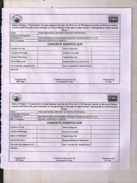 Dispatch Slip Format Pdf Dispatch Slip Format Pdf