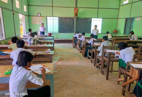 မင်းလှမြို့နယ်၌ အခြေခံပညာကျောင်းပေါင်းစုံ အင်္ဂလိပ်စာနှင့်သင်္ချာဘာသာရပ် စွမ်းရည်ပြိုင်ပွဲကျင်းပ