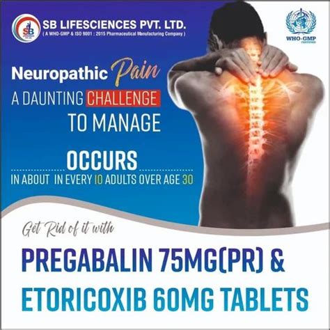 Pregabalin And Etoricoxib Tablets 3 10 Capsules At ₹ 220 Strip Of 10 Tablets In Rudrapur