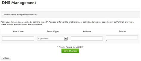 How To Update Manage DNS Knowledgebase DOMAINScanada Ca