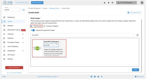 Launching LLAMA Inference Using TensorRT LLM On TIR E E Cloud