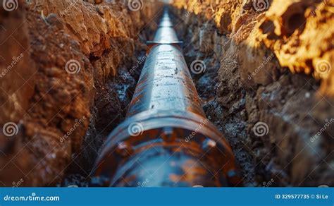 Underground Pvc Pipeline Installation For Modern Homes Concept Pvc Piping Underground Royalty