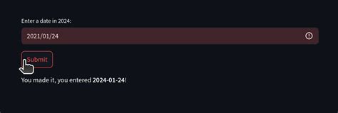 issues with st date input validation using streamlit streamlit