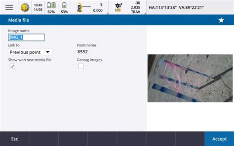 Trimble TSC How To Take A Photo And Attach It To A Stored Point Surveyor Insider