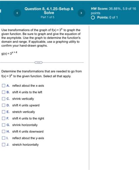 Solved Question 10 4129 Setup And Solve Part 1 Of 5 Use