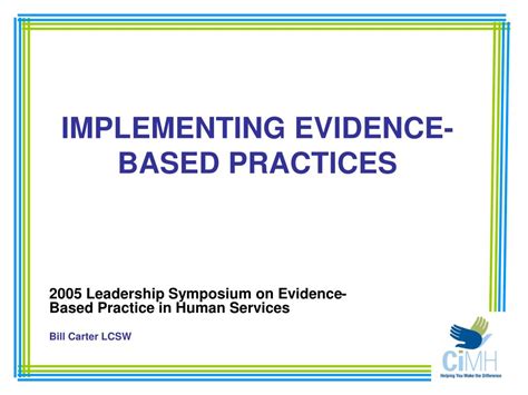 Ppt Implementing Evidence Based Practices Powerpoint Presentation Free Download Id254272