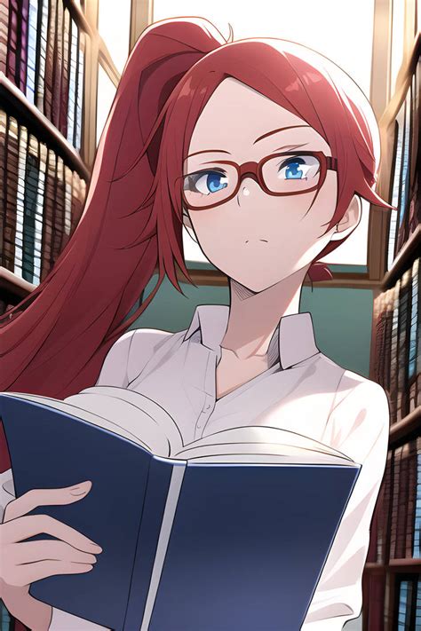Novelai Anime Girl Reading By Darkprncsai On Deviantart