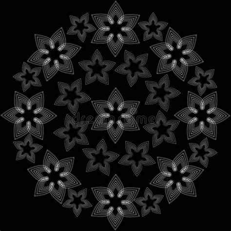 Geometric Floral Pattern Stock Vector Illustration Of Fashioned 181636987