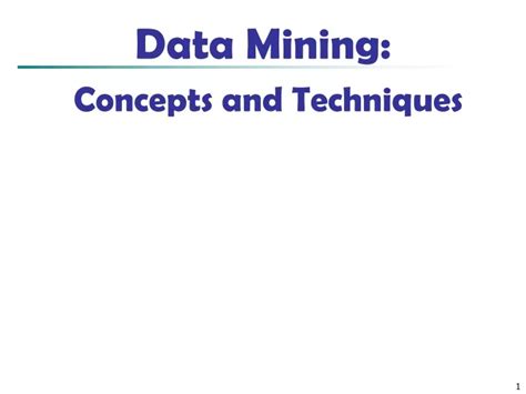 Ppt Data Mining Concepts And Techniques Powerpoint Presentation