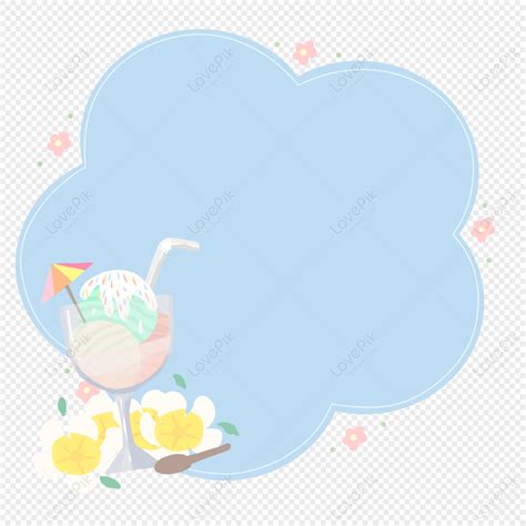 여름 차가운 음료수 국경 Png 일러스트 무료 다운로드 Lovepik