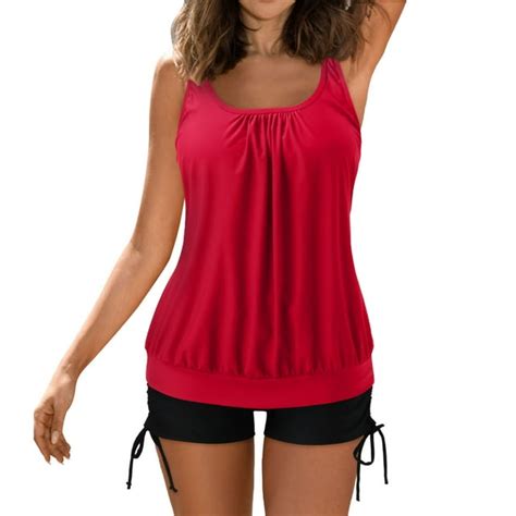 Aayomet Womens Tankini Bathing Suits Two Piece 2024 Summer Beach