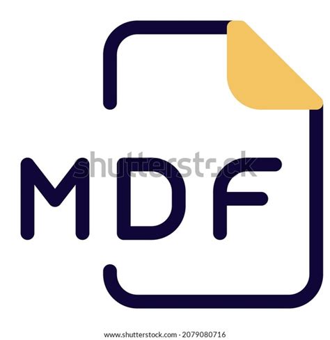 Mdf Mirror Disc File Disk Image Stock Vector Royalty Free 2079080716