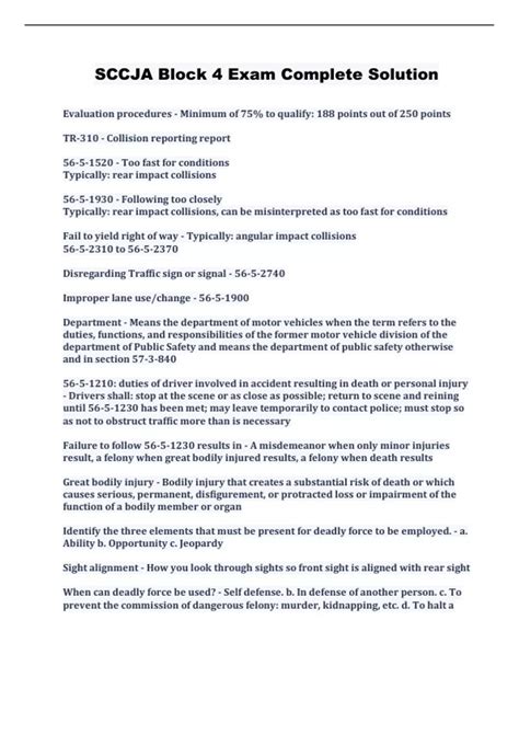 Sccja Block 4 Exam Complete Solution Sccja Stuvia Us