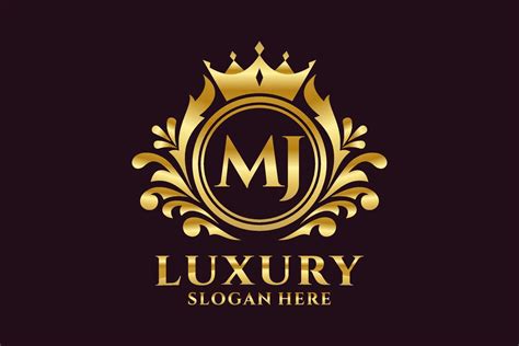 Initial Mj Letter Royal Luxury Logo Template In Vector Art For Luxurious Branding Projects And