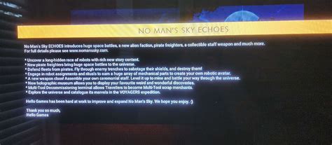 Nms Echoes Update Discussion Nms Echoes Etarc Community