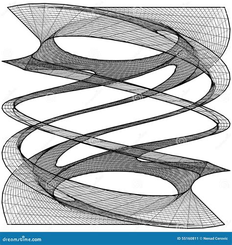 D Geometric Organic Wireframe Shape Stock Vector Illustration Of Geometric Design