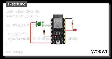 External Interrupt Handling Skill 2 Wokwi Esp32 Stm32 Arduino Simulator
