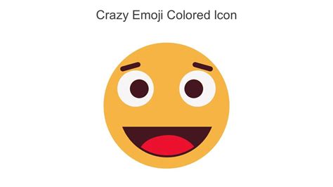 Crazy Emoji Colored Icon In Powerpoint Pptx Png And Editable Eps Format Ppt Template
