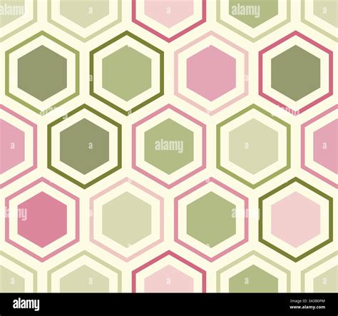 Geometric Pattern Hexagon Mosaic Background With Inner Solid Cells Large Hexagons Multiple