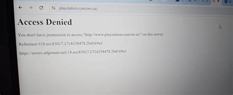 Access Denied Playstation Website Rplaystation