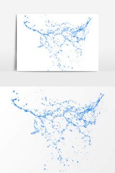 喷溅水滴水花笔刷图片模板 包图网