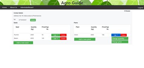 Github Dilhaniarambepola Agro Guide Agricultural Web Application