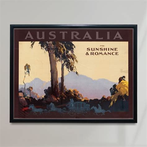 Australia Vintage Poster Australia Retro Print Vintage Etsy