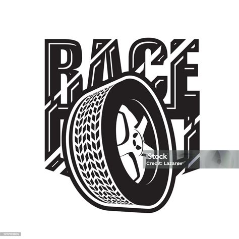 타이어 자동차 휠 림 과 타이어 아이콘 레이스 라벨 또는 배지 벡터 경주 엠블럼 가장자리에 대한 스톡 벡터 아트 및 기타 이미지 가장자리 개념 개념과 주제 Istock