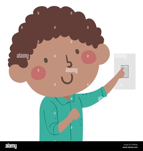Light Switch Turned Off Cartoon