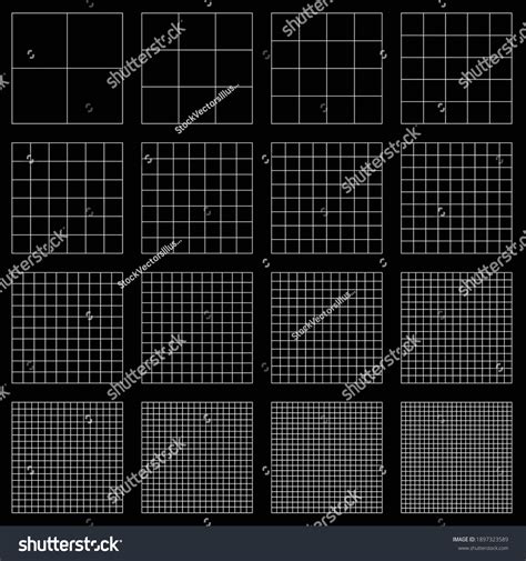 Seamless Repeatable Squares Grid Mesh Graph Stock Vector Royalty Free
