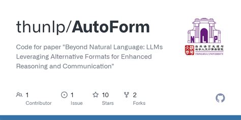 github thunlp autoform code for paper beyond natural language llms