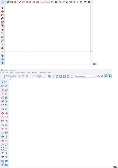 Style Of Toolbars 2022 Vs 2024 Pro Sketchup Community