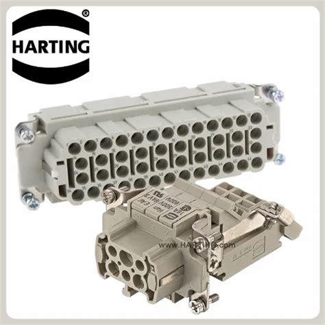Harting Ha E Av Ee Industrial Connector 6 To 46 Contacts Crimp And Screw Termination 16a 500v