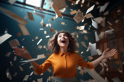 Premium Photo Whimsical Moment Of A Person Attempting To Catch