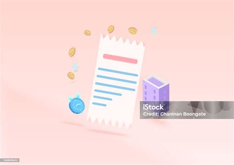 가정 및 콘도 사업에 대한 3d 지불 청구서 시계 기능이있는 지불을위한 동전 청구서 기한이 언제인지 알림 3차원 형태에 대한 스톡 벡터 아트 및 기타 이미지 Istock