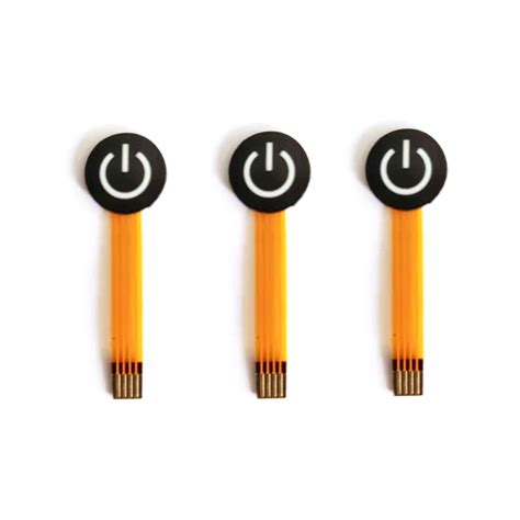 Membrane Keypad 13mm Power Symbol Pet Single Button Switch • Mktechnic