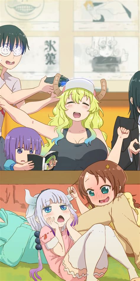 Обои на рабочий стол Кобаяси И Её Горничная Дракон Канна Камуи Аниме Тору Горничная Дракон