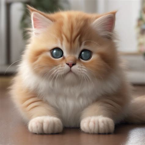 Padtell Bachround Fluffy Fat Kitten Big Fanart