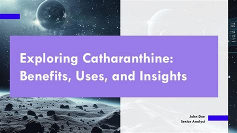 Exploring Catharanthine Benefits Uses And Insights Ppt Powerpoint St Ai