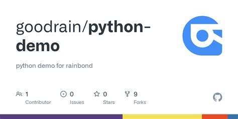 Github Goodrainpython Demo Python Demo For Rainbond