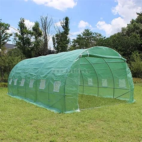 Тунелна оранжерия с две врати 6 х 3 х 2 м Bagira