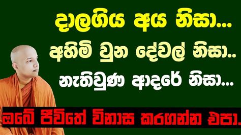 දාලගිය අය නිසා අහිමි වුන දේවල් නිසා නැතිවුණ ආදරේ නිසා ඔබේ අනාගතය විනාශ කරගන්න එපා