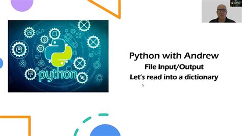 Python Files Lets Read Data From A Csv Into A Dictionary Youtube