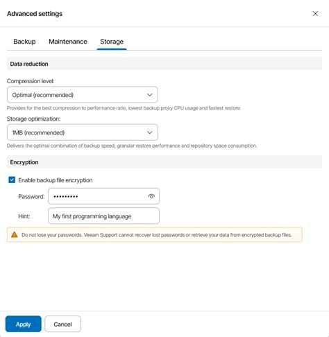Step 15 Specify Advanced Job Settings Veeam Service Provider Console Guide