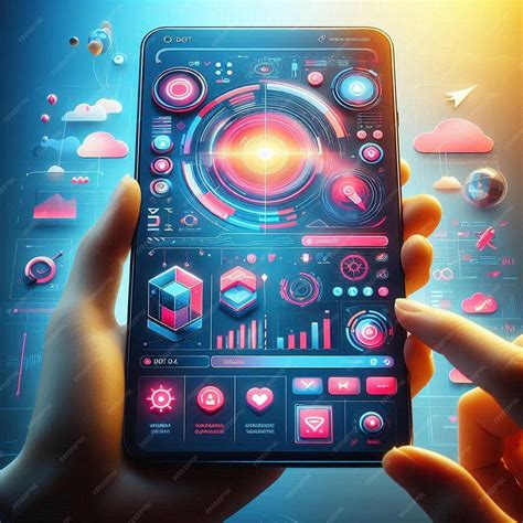 Generate A Futuristic And Sleek Design For A Mobile App Interface