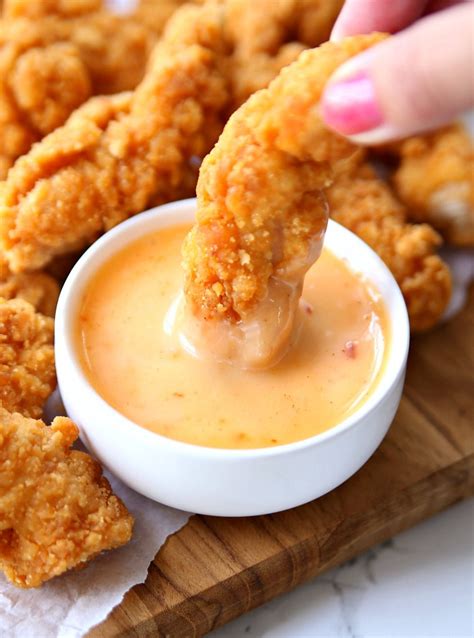 Fried Chicken Tenders Dipping Sauce At Declan Newling Blog